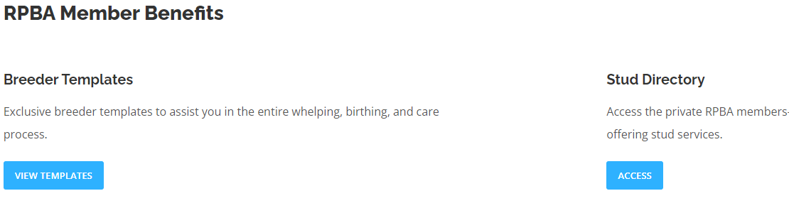 New RPBA Members Only Page - Responsible Pet Breeders