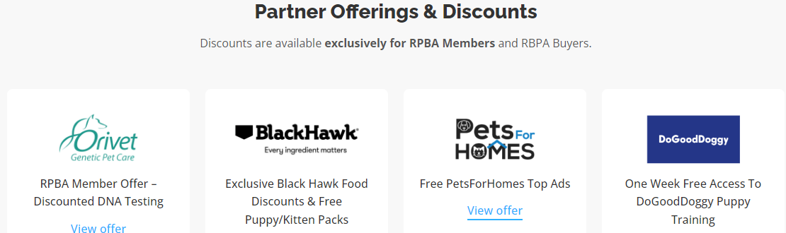 New RPBA Members Only Page - Responsible Pet Breeders